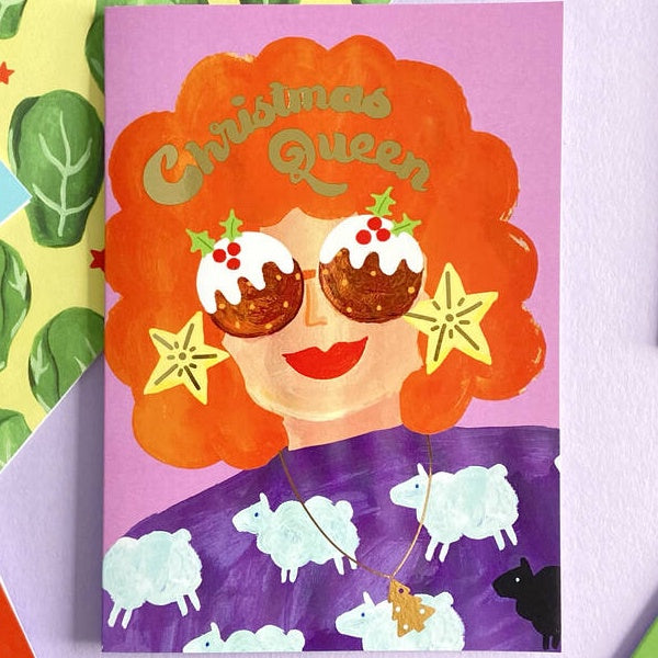 Christmas Queen Card - Paper Tiger