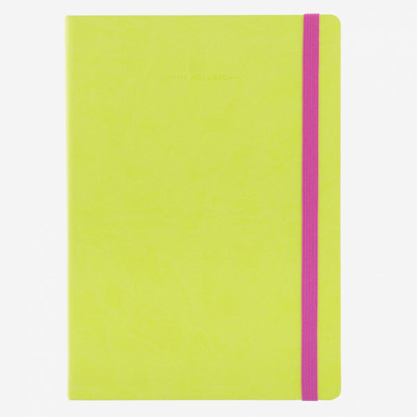 Large Lime Green Lined Notebook - Paper Tiger