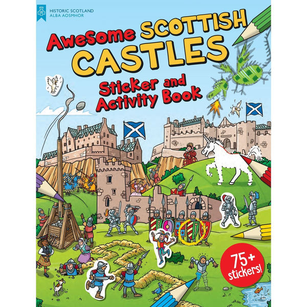 Awesome Scottish Castles Sticker And Activity Book - Paper Tiger