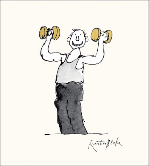 Mr. Muscles Quentin Blake Card - Paper Tiger