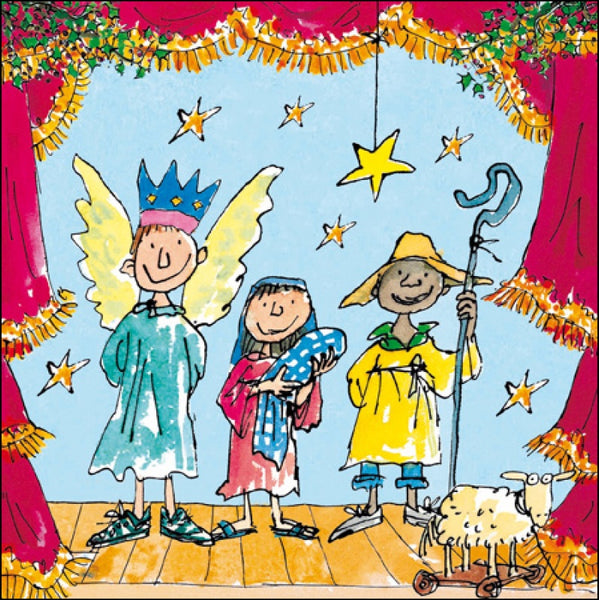 Quentin Blake Nativity Christmas Card - Paper Tiger