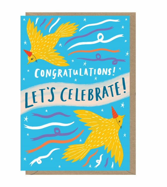 Congratulations Bird Card - Paper Tiger