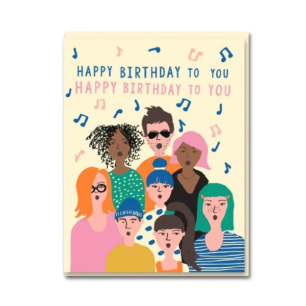 Choir Birthday Card - Paper Tiger