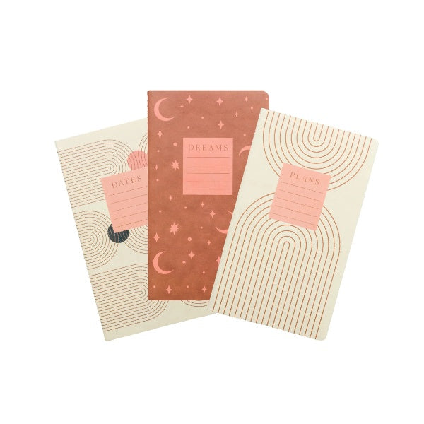 Set of 3 Desk Notebooks - Paper Tiger