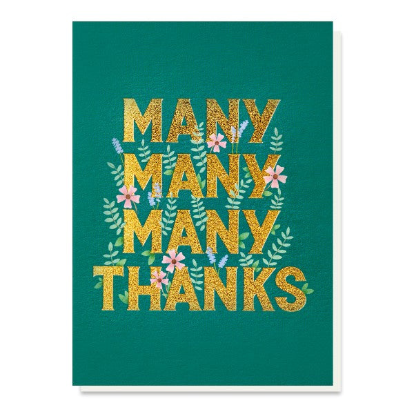 Many Many Many Thanks Card | Paper Tiger