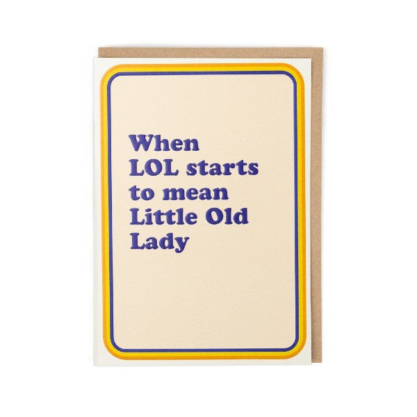 Little Old Lady Card - Paper Tiger