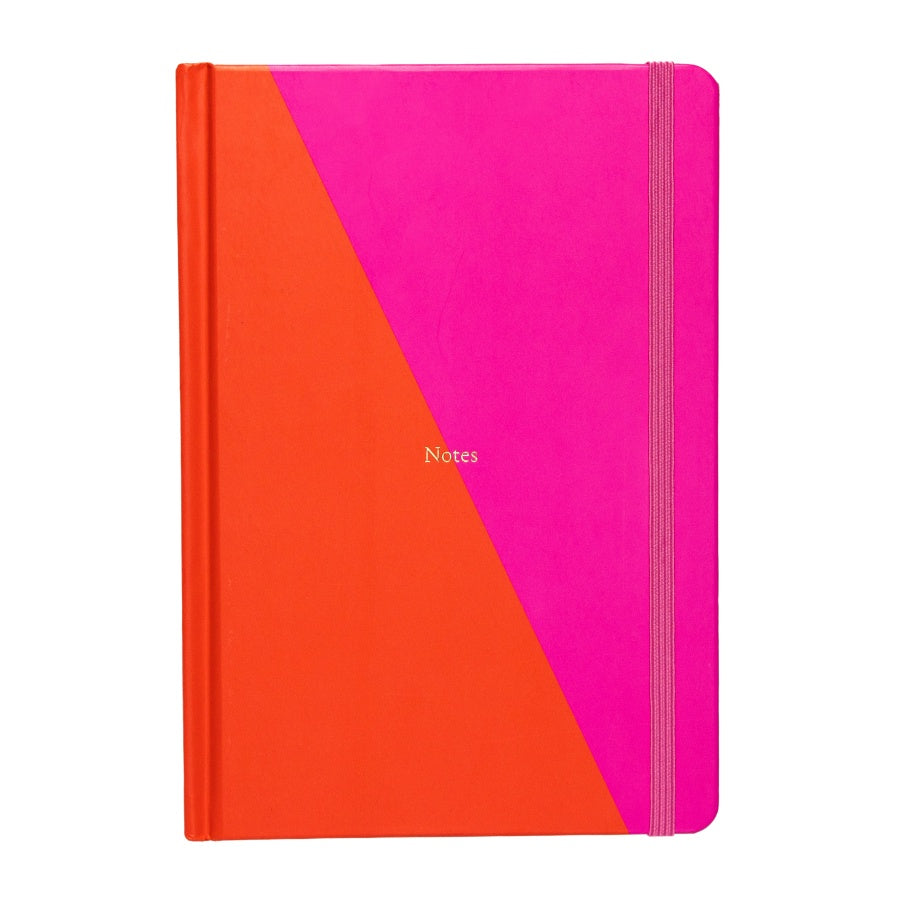 Red & Pink Contrast Lined Notebook - Paper Tiger