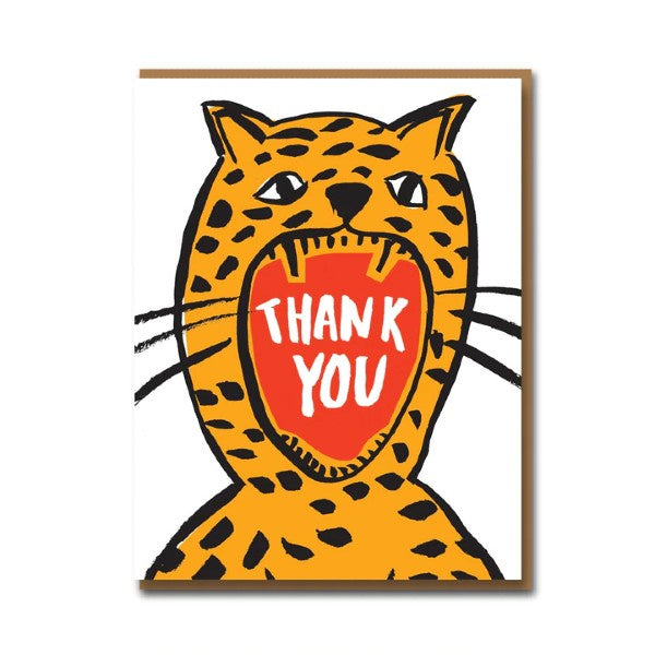 Roaring Tiger Thank You Card - Paper Tiger