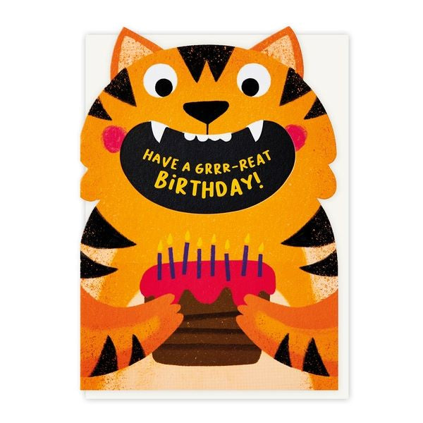Grrr-reat Birthday Tiger Birthday Card - Paper Tiger