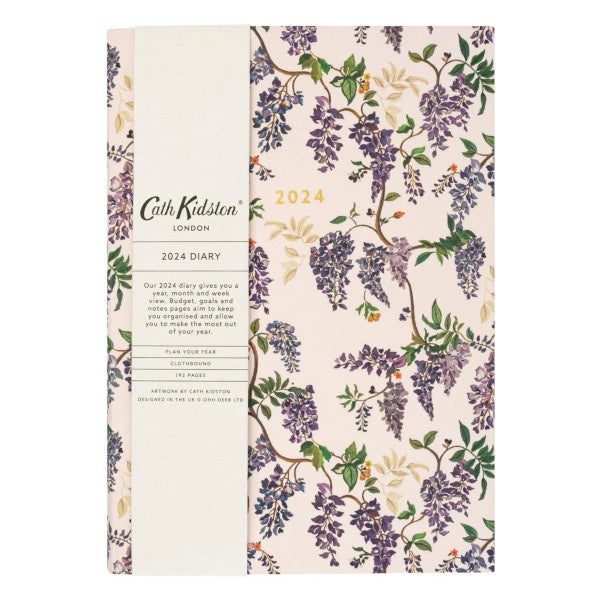 Cath Kidston London Wisteria Rotary 2024 Diary - Paper Tiger