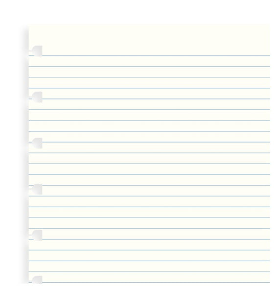 Filofax A5 White Ruled Paper Notebook Refill - Paper Tiger