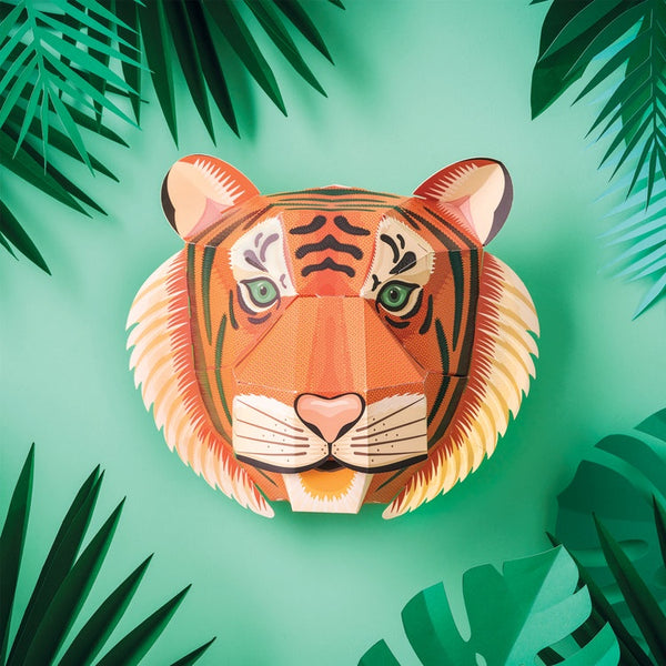 Create Your Own Majestic Tiger Head - Paper Tiger