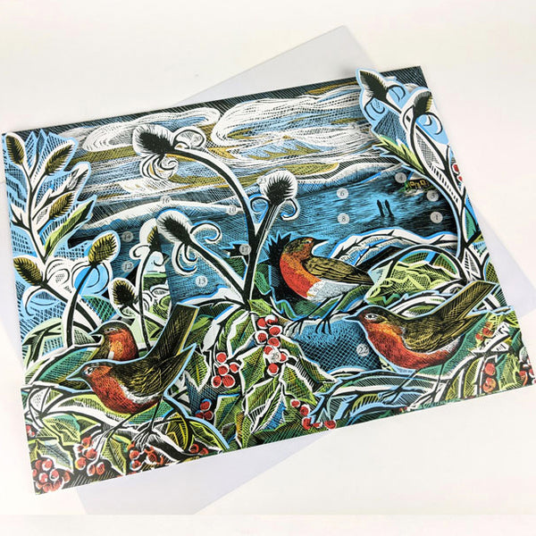 Midwinter Robins Advent Calendar by Angela Harding - Paper Tiger