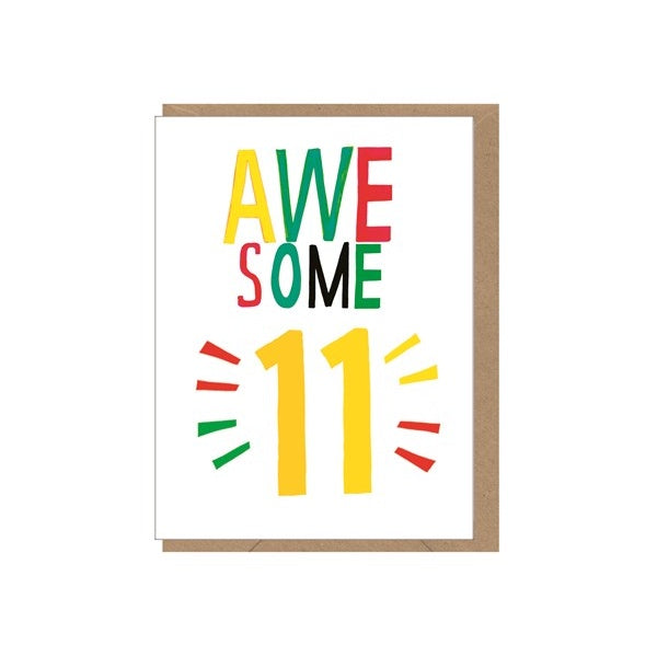 Awesome 11 Card - Paper Tiger