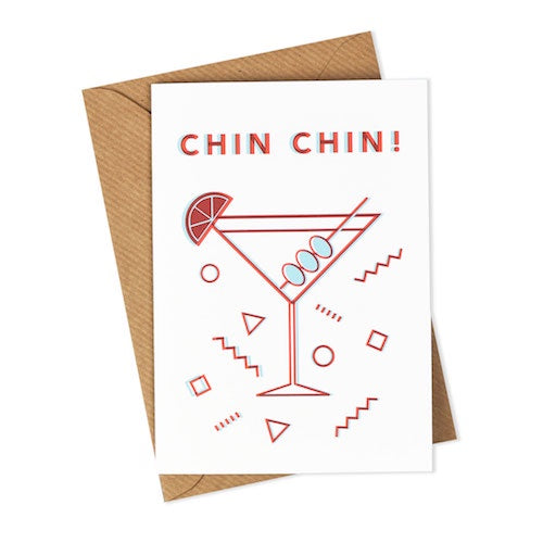 3D Chin Chin Birthday Card - Paper Tiger