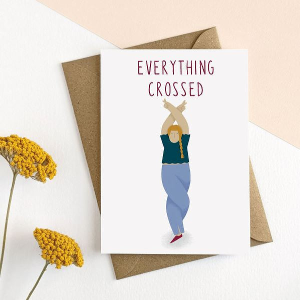 Everything Crossed Good Luck Card - Paper Tiger