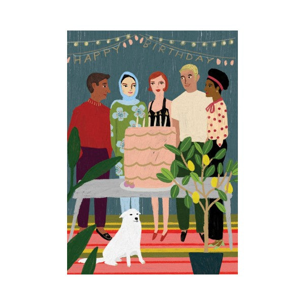 Big Cake Party Happy Birthday Card - Paper Tiger