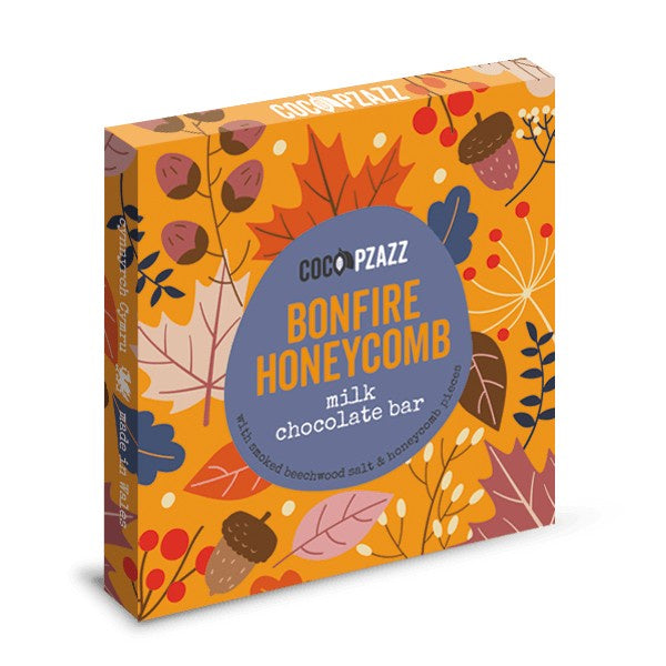 Bonfire Honeycomb Milk Chocolate Bar 80g - Paper Tiger