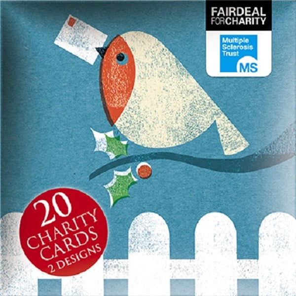 Screen Print Robin & Partridge Card Box - Paper Tiger