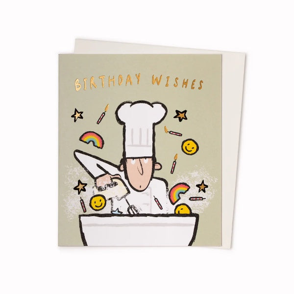 Chef Birthday Wishes Card - Paper Tiger