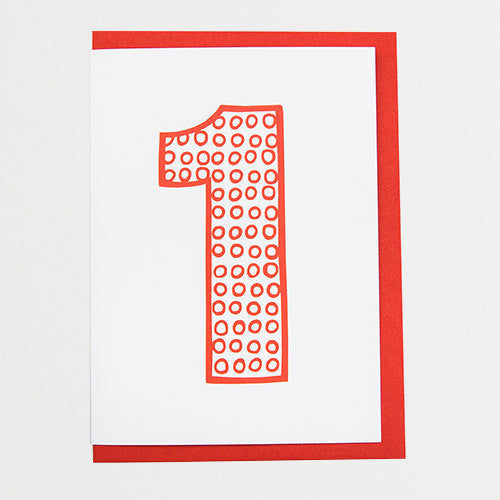 Number One Card - Paper Tiger