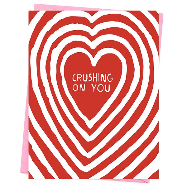 Crushing On You Valentine’s Day Card - Paper Tiger