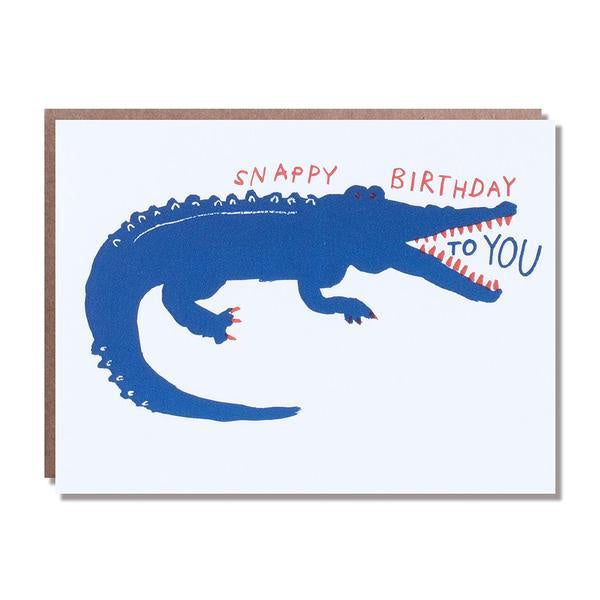 Alligator Snappy Birthday Card - Paper Tiger
