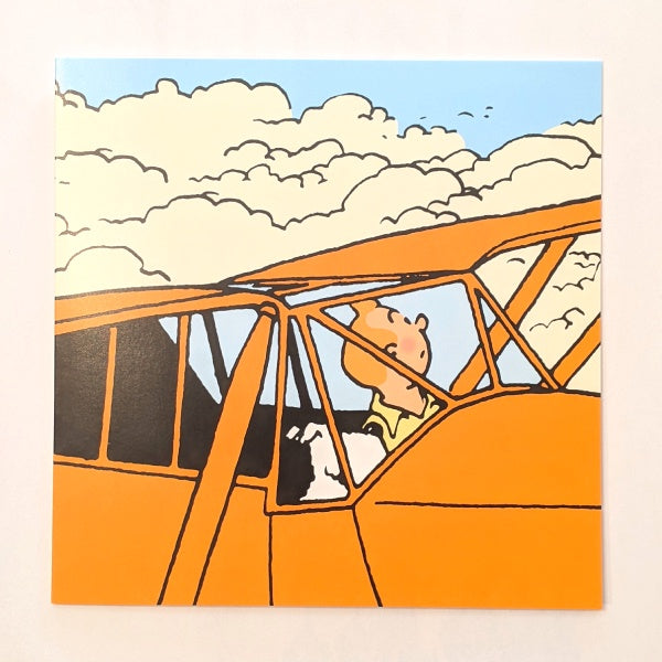 Looking Up Tintin Card - Paper Tiger