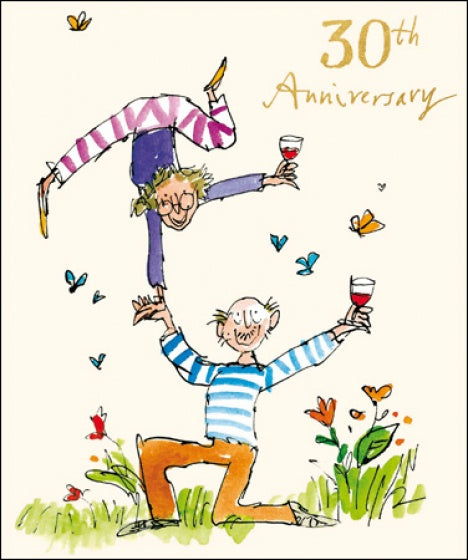 30th Anniversary Quentin Blake Card - Paper Tiger