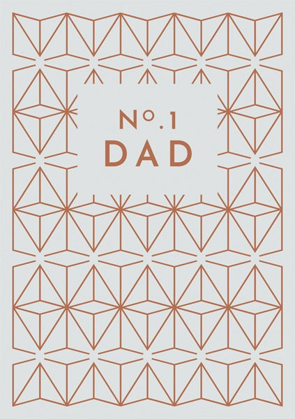 No1 Dad Pattern Card - Paper Tiger