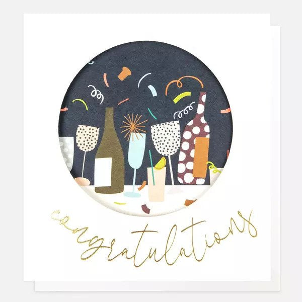 Congratulations Drinks and Bottles Card - Paper Tiger