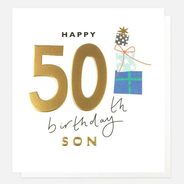 Happy 50th Birthday Son Card - Paper Tiger