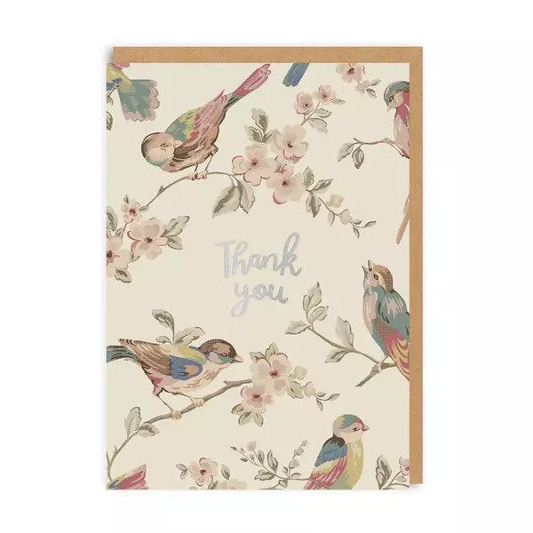 Thank You Birds Card - Paper Tiger
