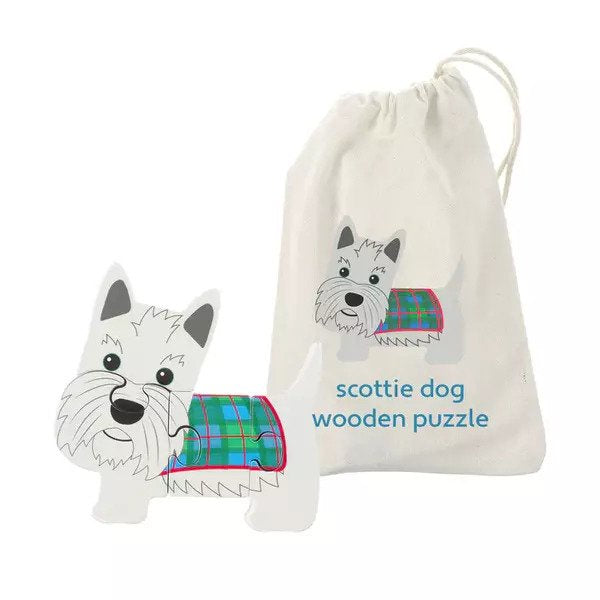 Scottie Dog Mini Wooden Puzzle - Paper Tiger