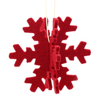 Felt Snowflake Decoration - Paper Tiger