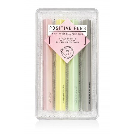 We Live Like This Positive Pens Set of 4 - Paper Tiger