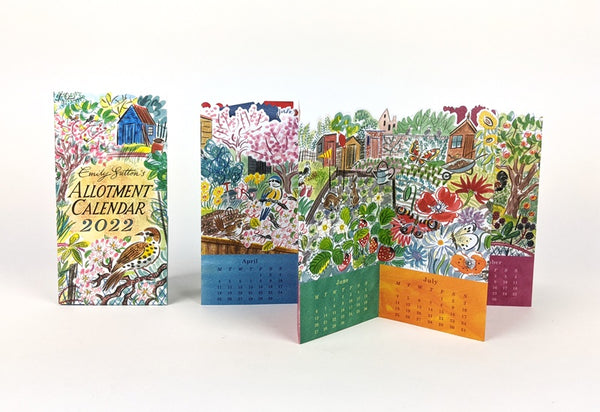 Emily Sutton's Allotment 2022 Folding Calendar - Paper Tiger
