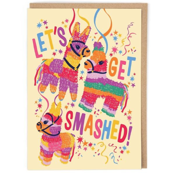 Let's Get Smashed Card - Paper Tiger