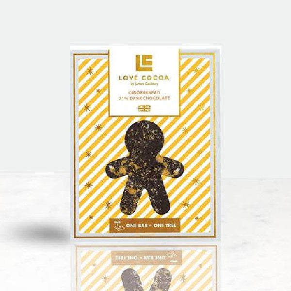 Gingerbread Dark Chocolate Bar - Paper Tiger