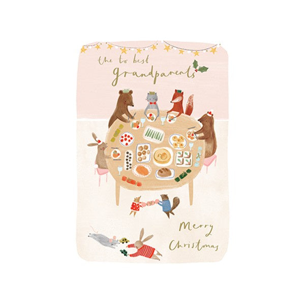 Grandparents Christmas Dinner Card - Paper Tiger