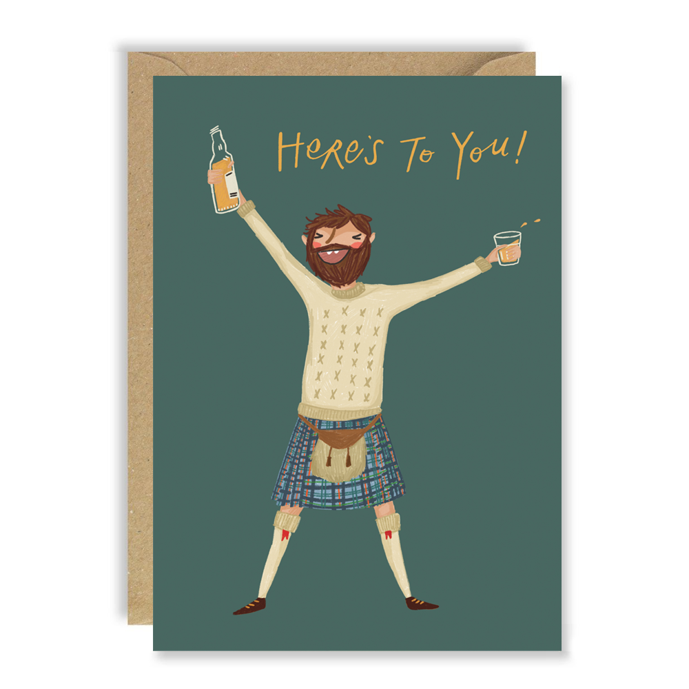 Here's To You Kilt Card - Paper Tiger