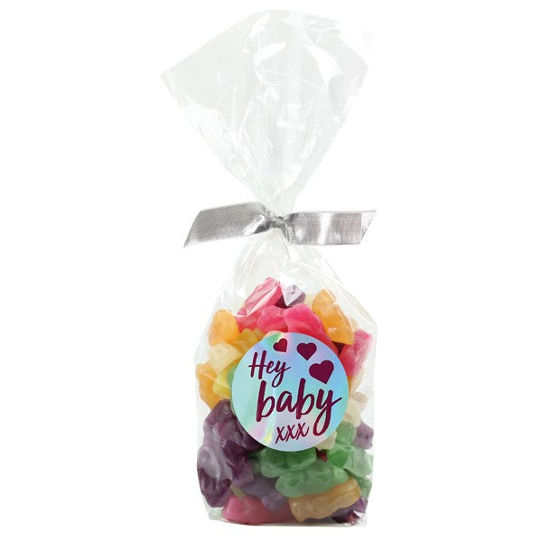 'Hey Baby' Mini Jelly Babies Bag 210g - Paper Tiger