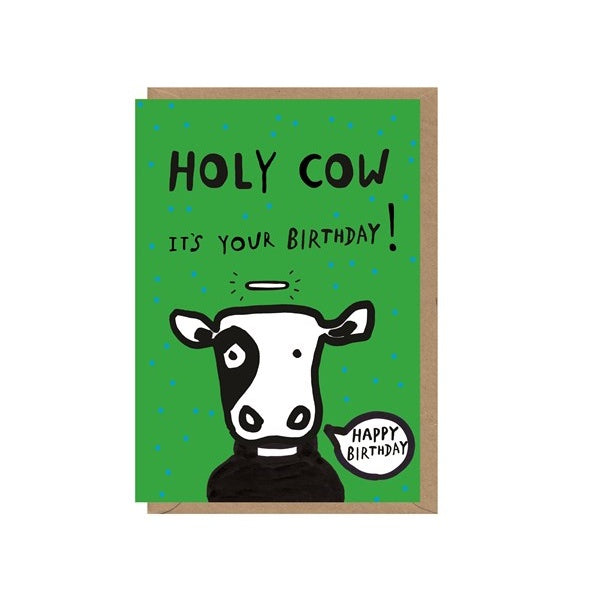 Holy Cow Birthday Card - Paper Tiger