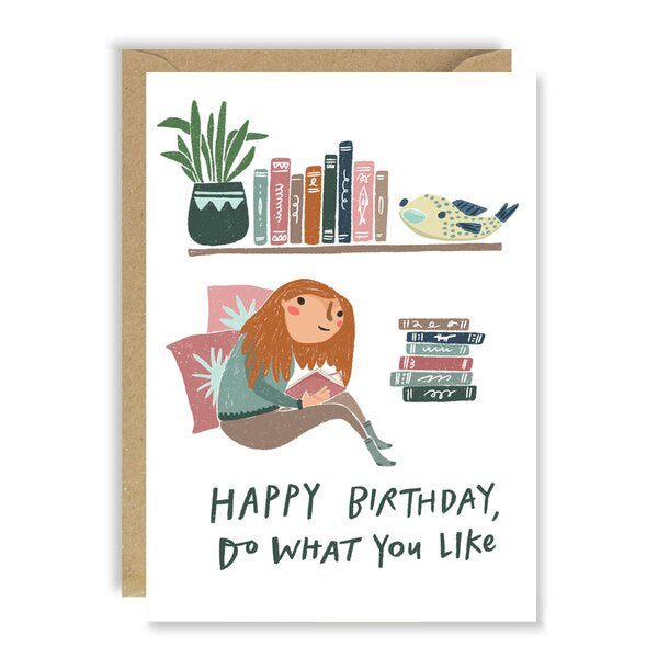 Reading Birthday Card - Paper Tiger