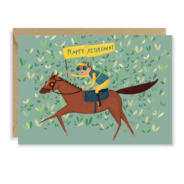 Horse Race Retirement Card - Paper Tiger