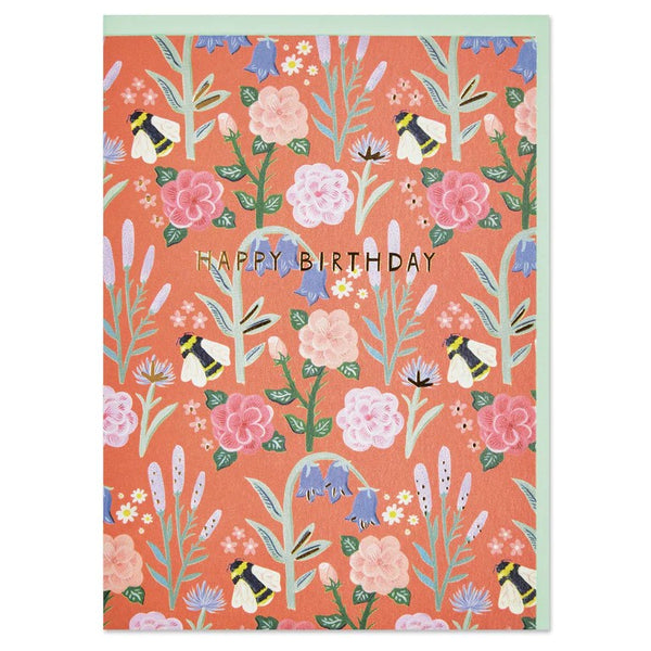 English Flowers Birthday Card - Paper Tiger
