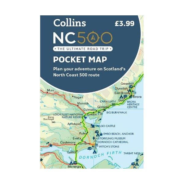 NC500 Pocket Map - Paper Tiger