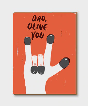 Dad Olive You Fathers Day Card - Paper Tiger