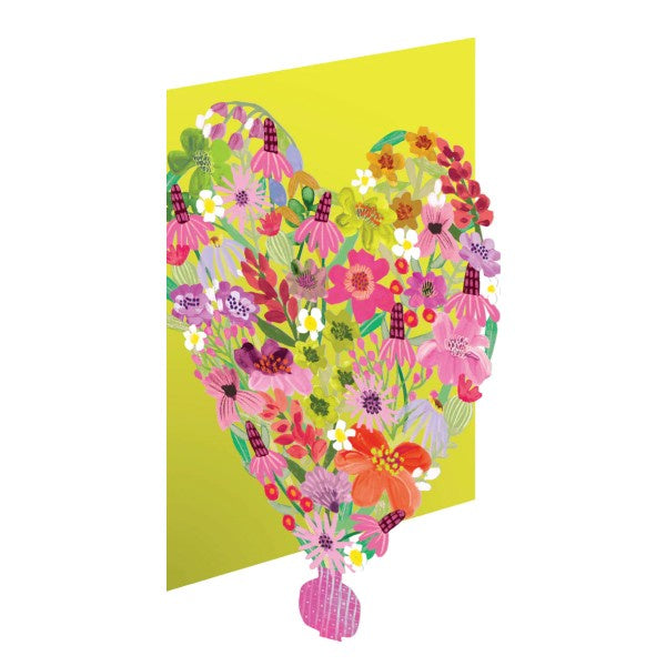 Heart Bouquet Card - Paper Tiger