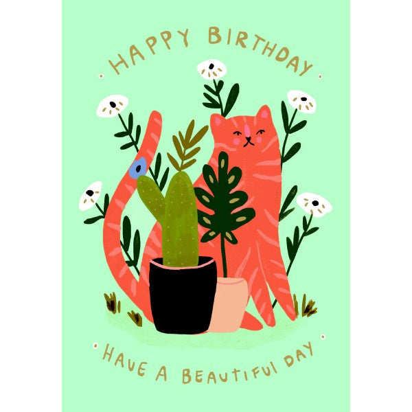 Beautiful Ginger Cat Card - Paper Tiger